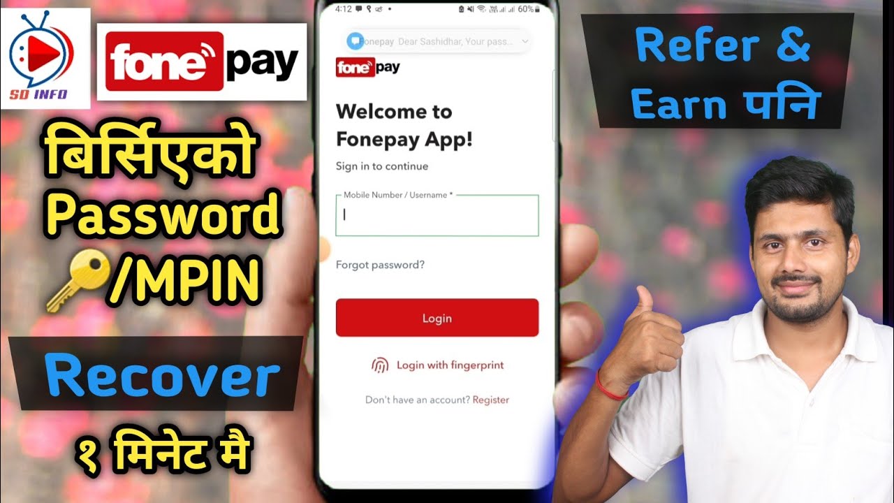 Fonepay Forget Password Recover || Fonepay App Forgot password Recover ...