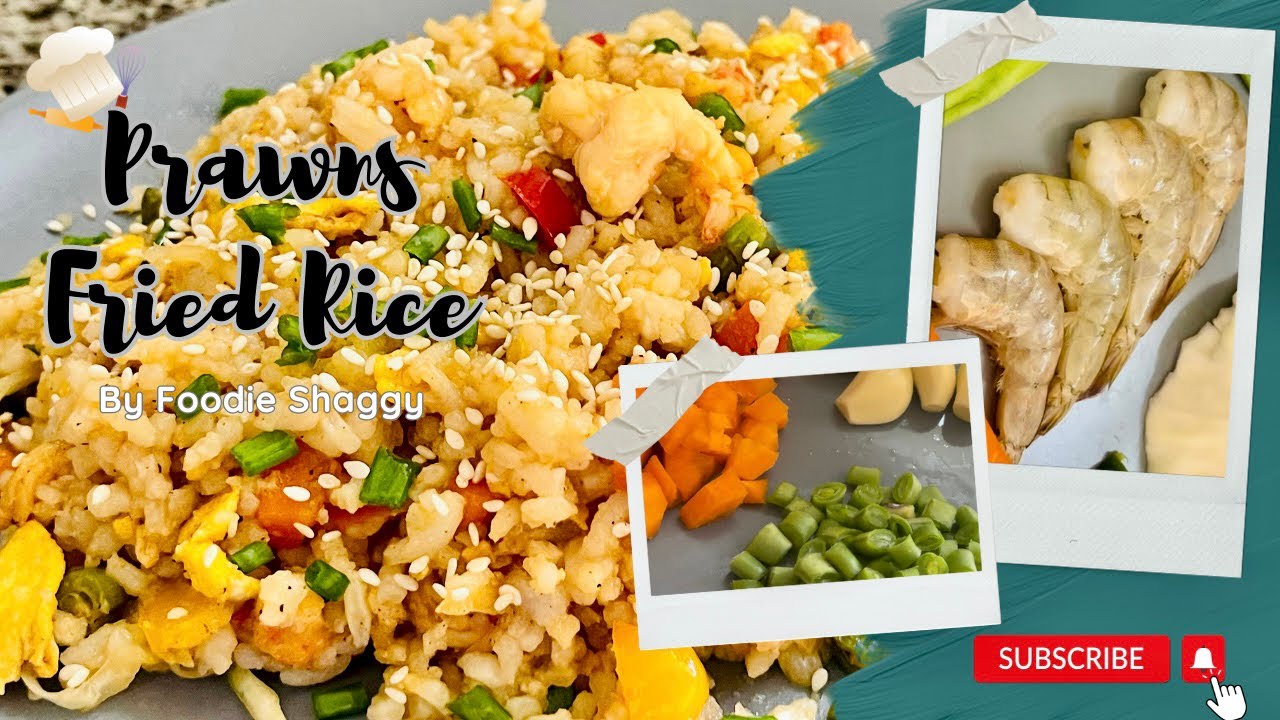 Chinese Prawns Fried Rice | Prawns Fried Rice | Easy Fried Rice Recipe ...