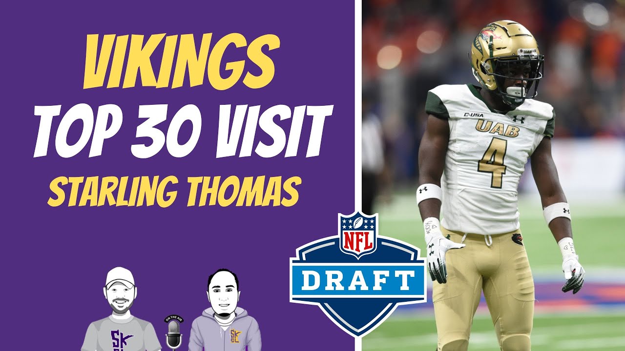 Vikings Bring in NFL Draft Prospect Starling Thomas for Visit - YouTube