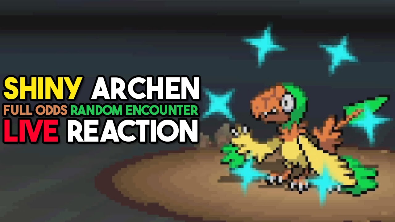 SHINY ARCHEN LIVE REACTION! FULL ODDS RANDOM ENCOUNTER! (Pokémon White ...