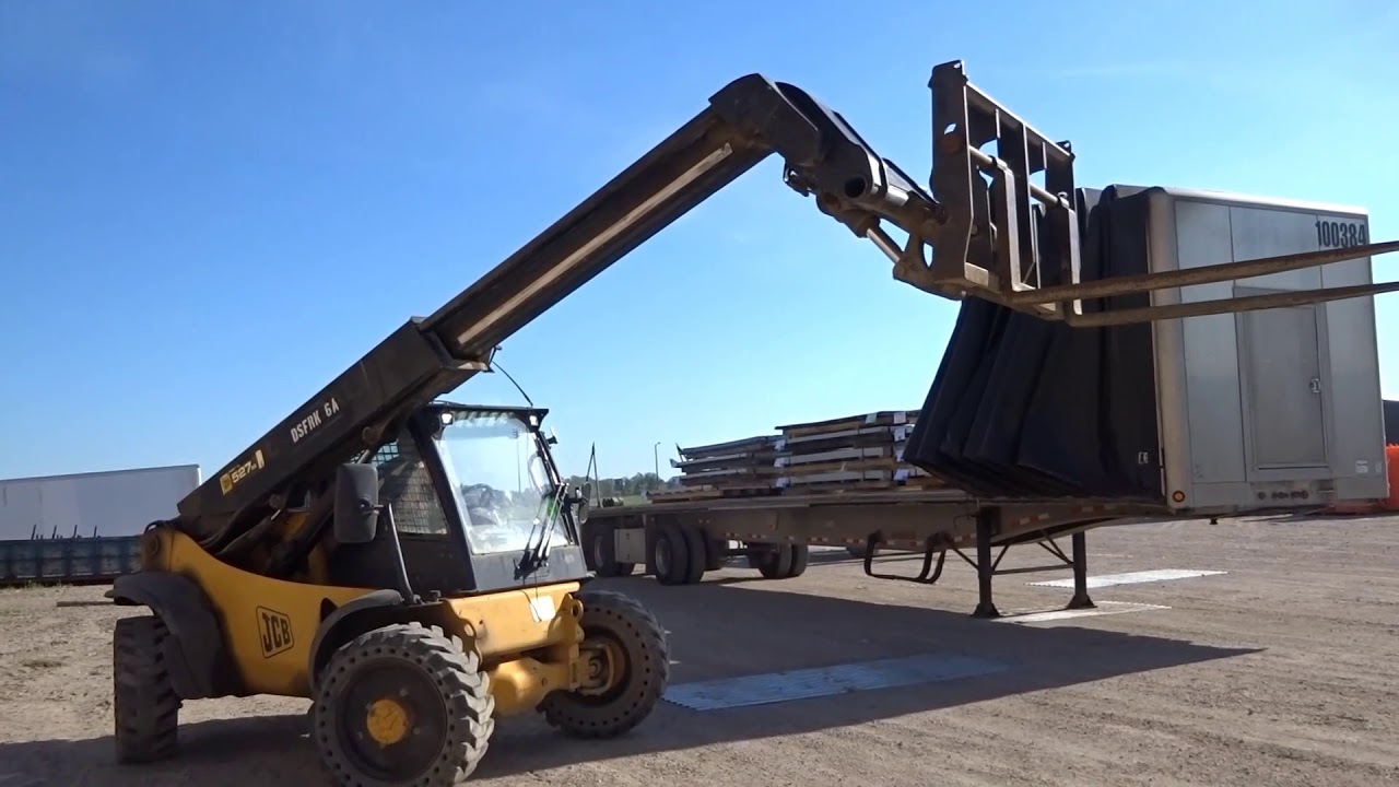 JCB Model 527 55 Telehandler All-Terrain Lift Truck - YouTube