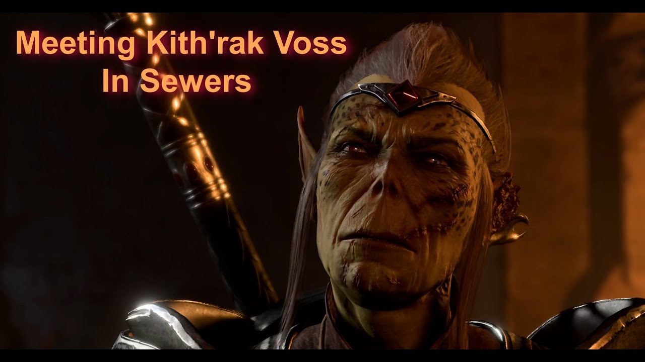 Meeting Kith'rak Voss In Sewers | Act 3 |Ultra 4k | Baldur's Gate 3 ...