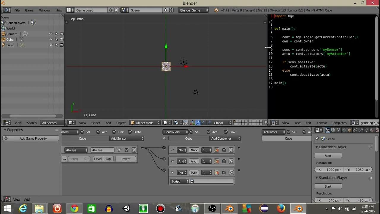 UPBGE - Getting List of Object Controllers Python - YouTube