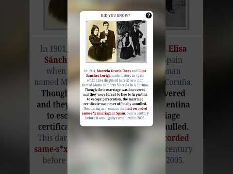 Spain’s First Same-S*x Marriage Was in 1901—Not 2005