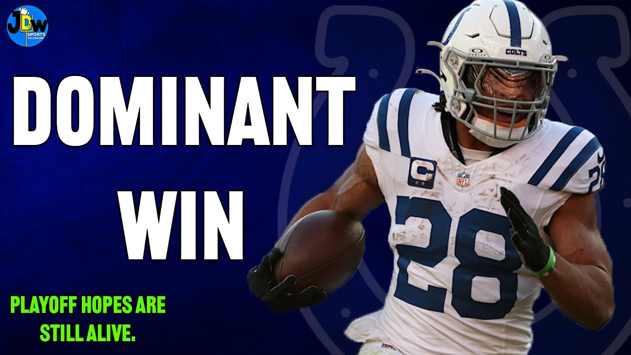 JT EXPLODES and Colts keep their playoff hopes alive with a win over ...