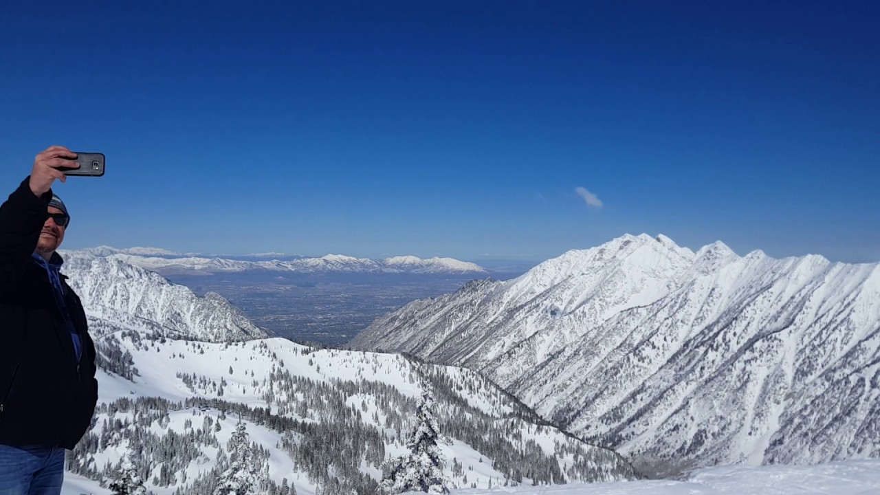 Hidden peak, Snowbird April 2017 - YouTube