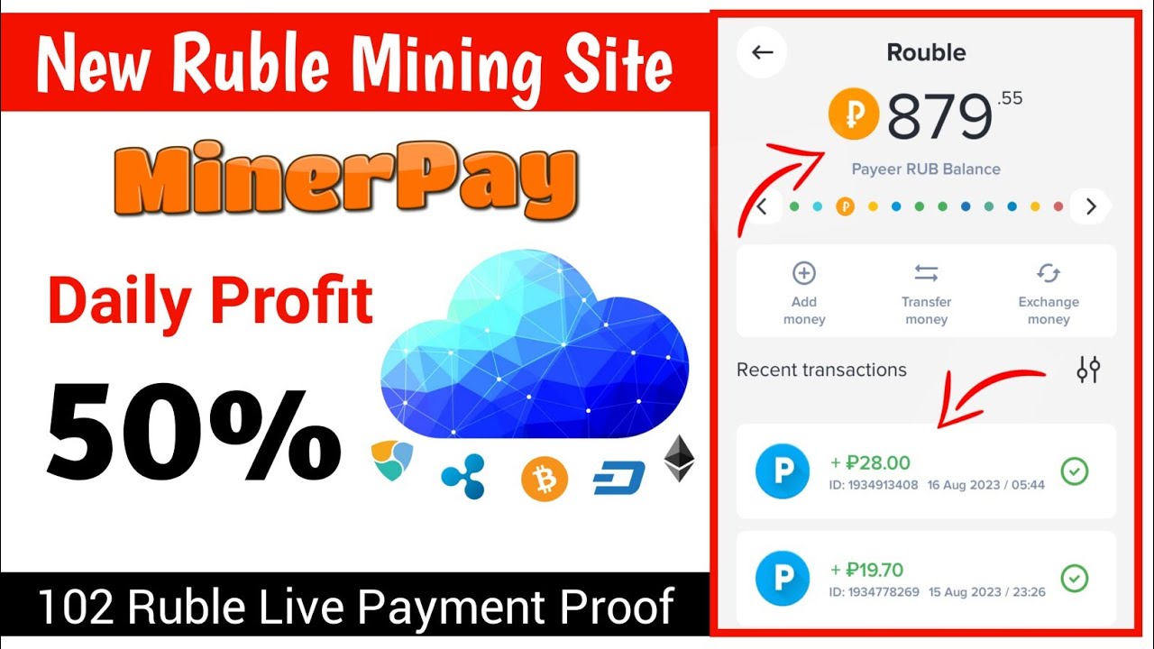 Miner-pay Ruble Mining Site | Live Payment Proof | Ruble Earning ...