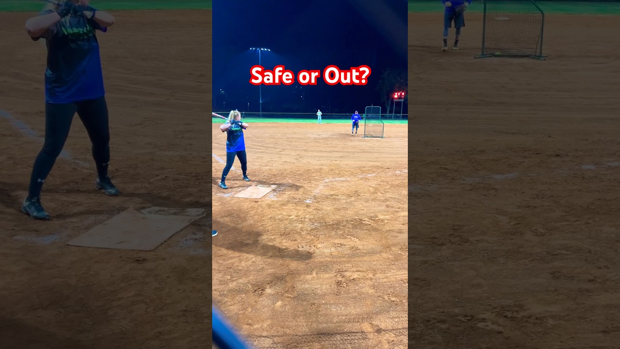 Did she get on base? #softball #softballgame - YouTube