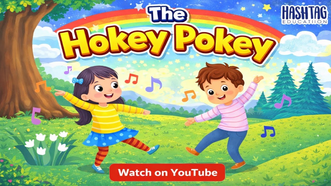 The Hokey Pokey | Action Song for Kids | Fun Dance Rhyme - YouTube