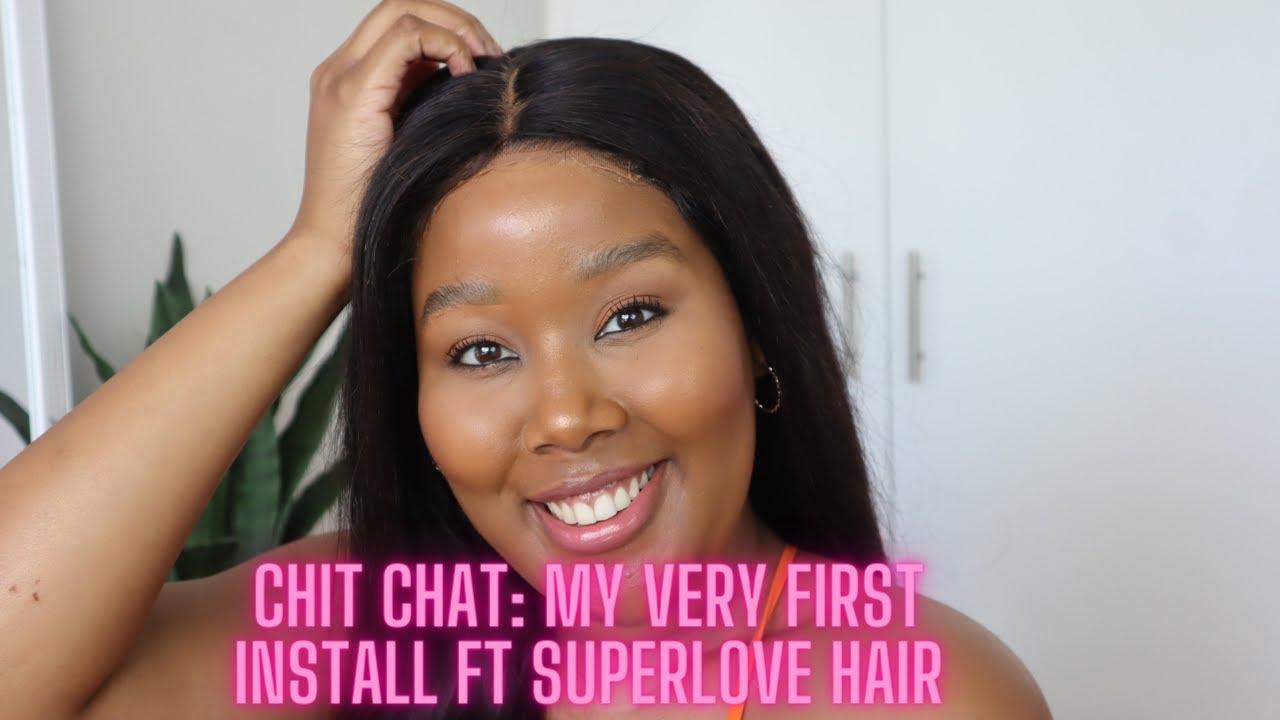 INSTALLING A WIG FOR THE FIRST TIME|| SUPERLOVE HAIR REVIEW - YouTube