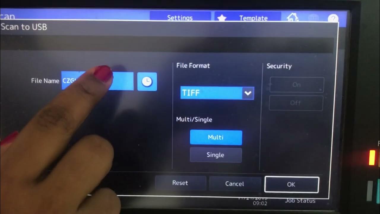 How to Scan using the School printer - YouTube