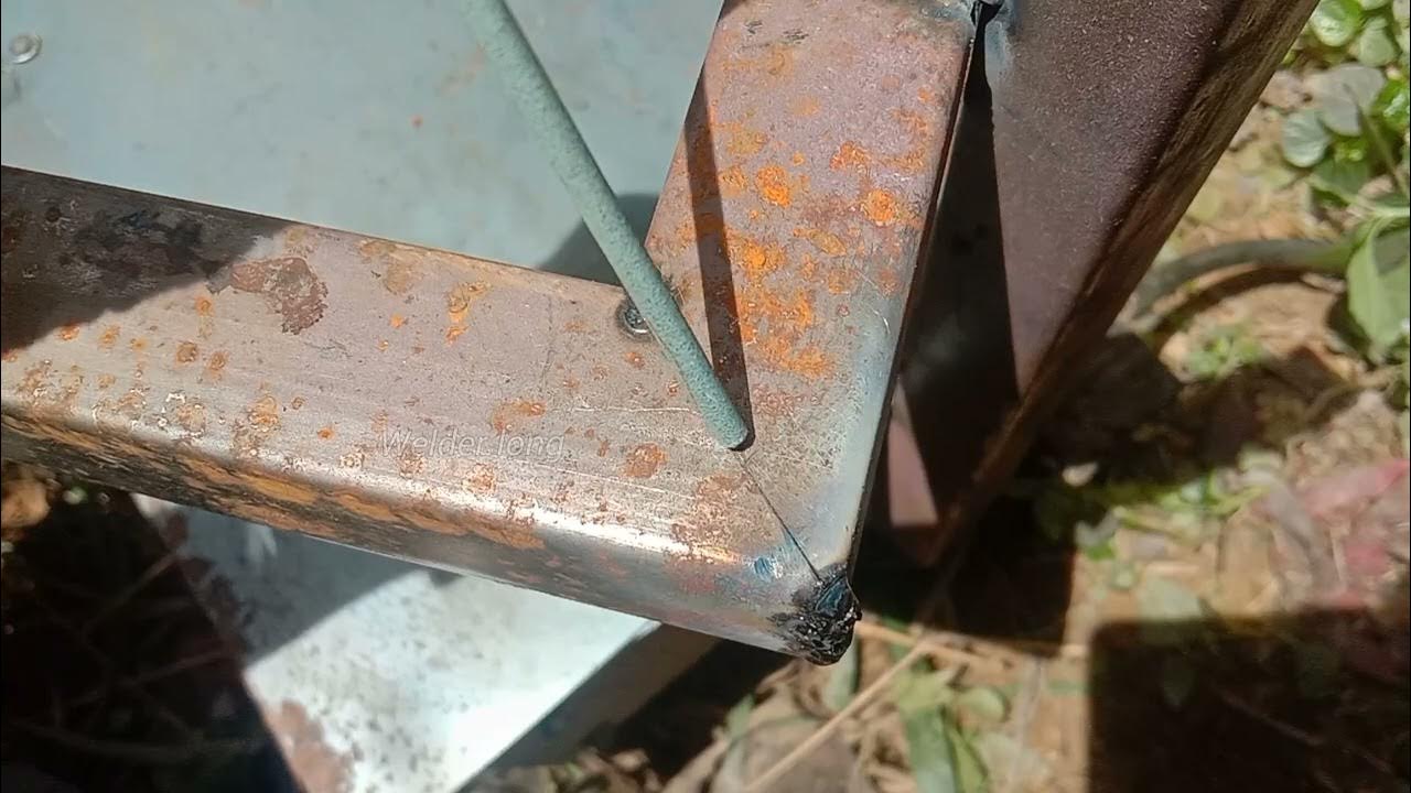 How to properly weld thin metal.stick welding - YouTube