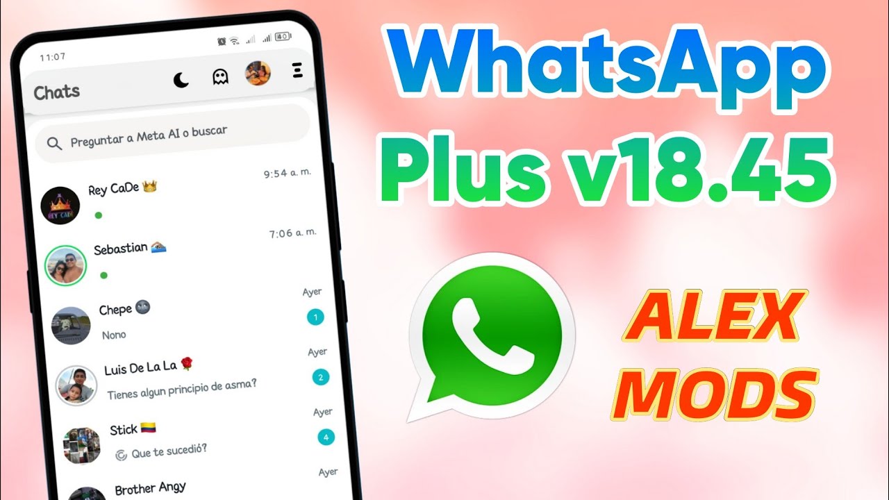Nuevo WhatsApp Plus de Alex MODS V18.45 para Android Version ¡Mejorada ...