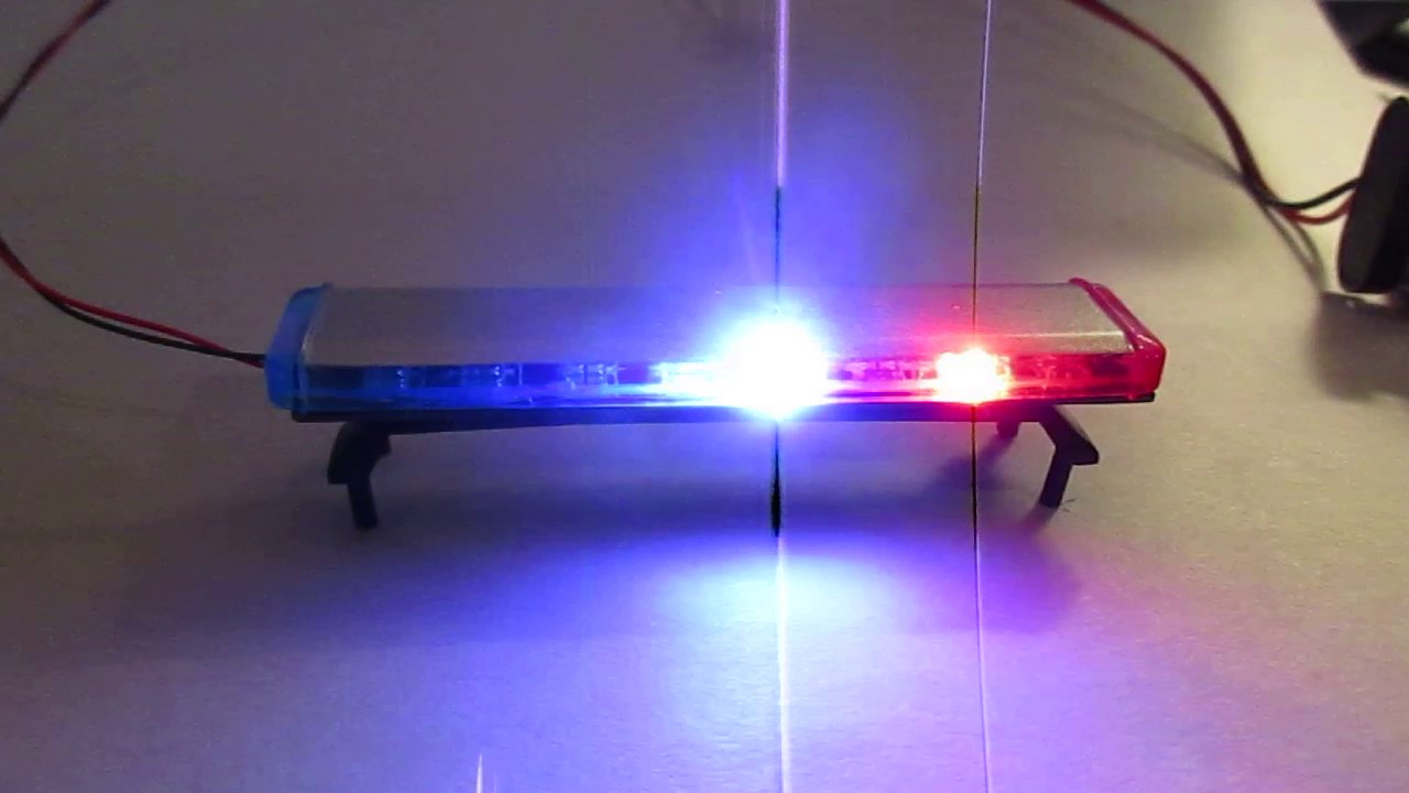 1/18 Scale Economy Style # 3 Lightbar for Diecast Police Models - YouTube