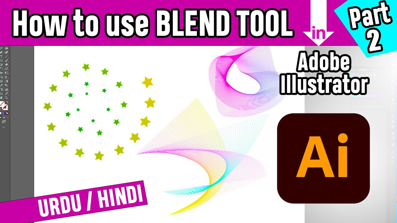 How to Use Blend Tool in Illustrator Tutorial - Part 2 - YouTube