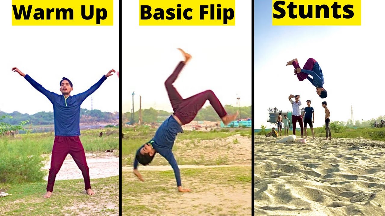 Warm up / Basic Flips & Stunts 😎 #gymnastics #stunt #viral #flip - YouTube
