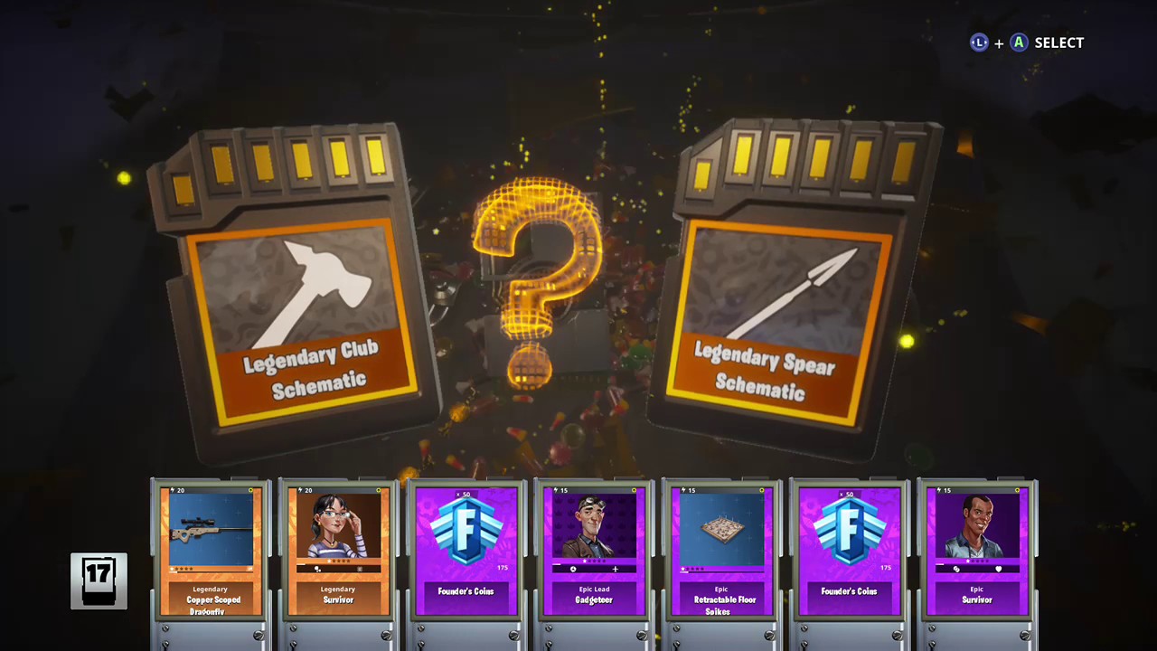 Fortnite Opening Golden Llama Epic and Legendary loot! - YouTube