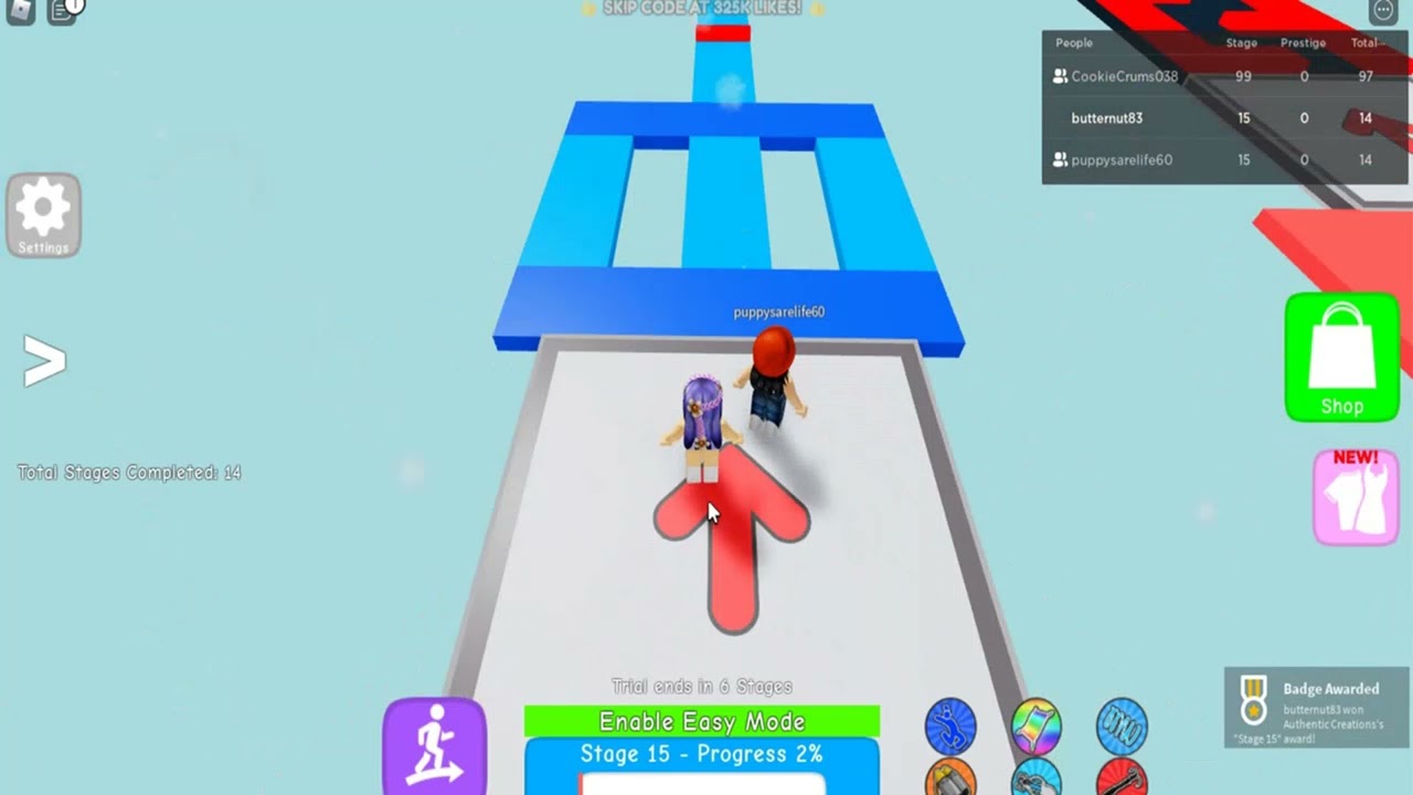 Mega Easy Obby Roblox Youtube