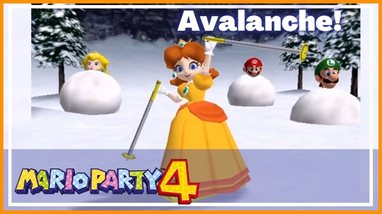 Mario Party 4 - Avalanche! | Daisy Gameplay - YouTube