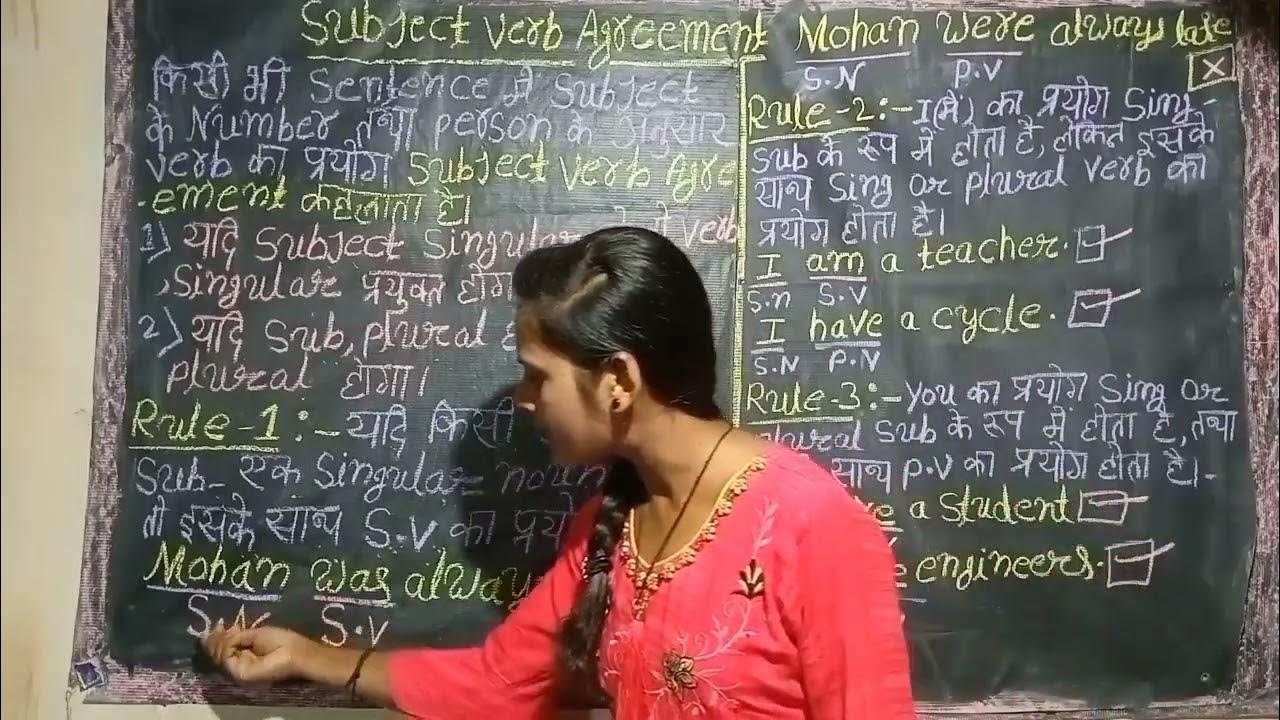 syntax subject verb agreement rule by rule explanation (part -1) - YouTube