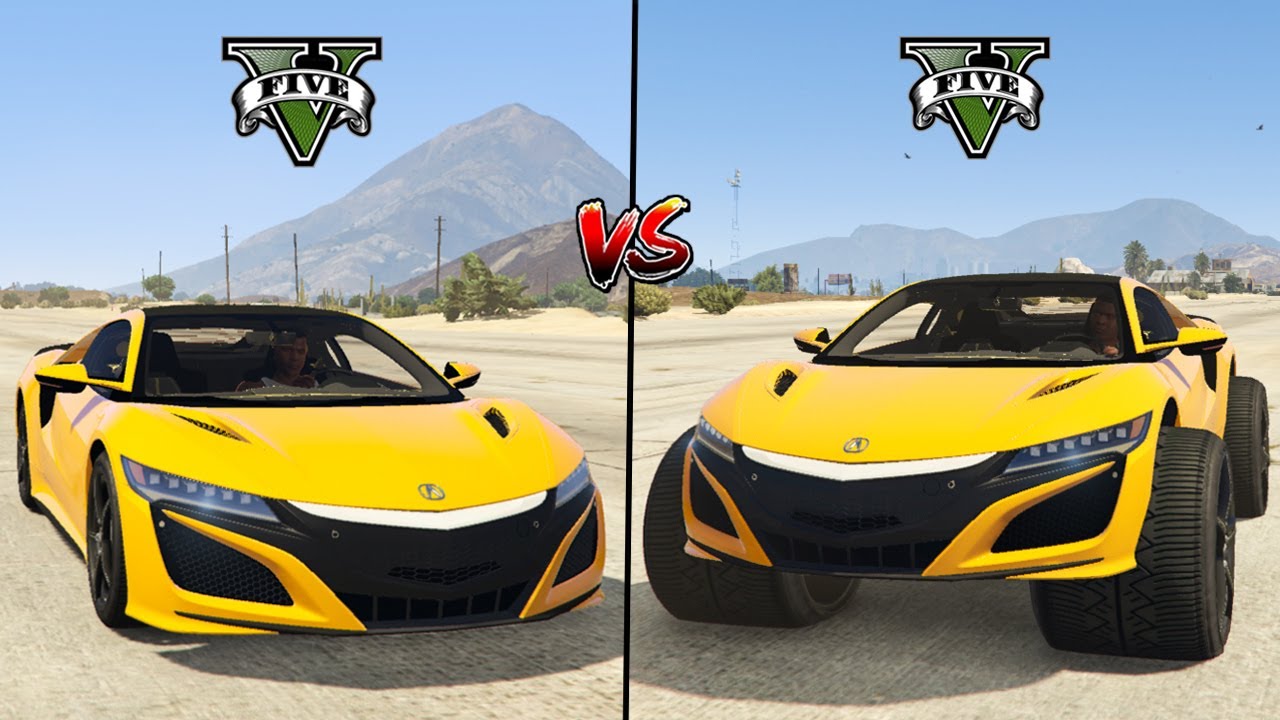 Gta 5 Normal Honda NSX Car Vs Gta 5 Monster Honda NSX Car - Which Is ...