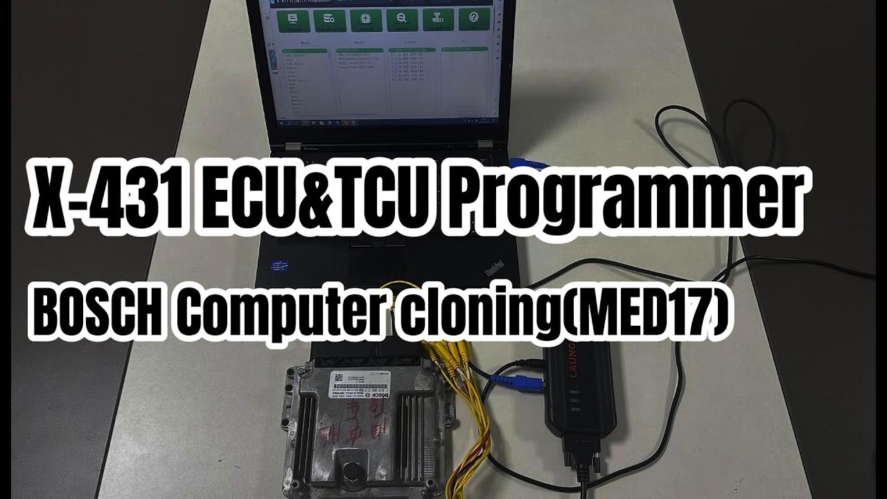 X-431 ECU&TCU Programmer | BOSCH Computer cloning (MED17) | LAUNCH ...