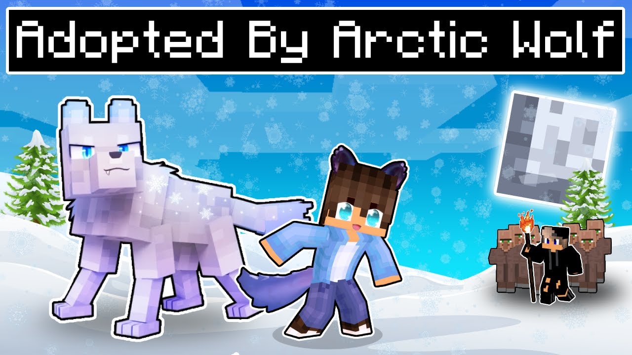 Adopted By The ARCTIC WEREWOLF In Minecraft - YouTube