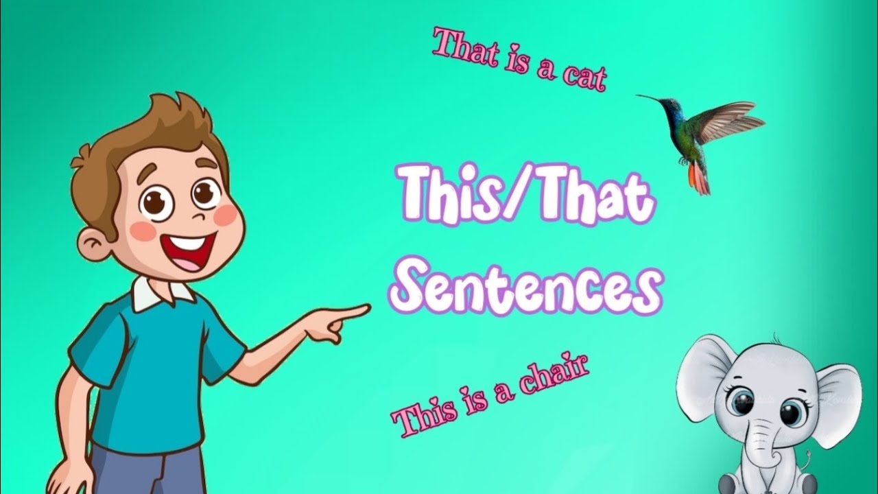 This/That Sentences | Learn the use of This & That | Learn English ...