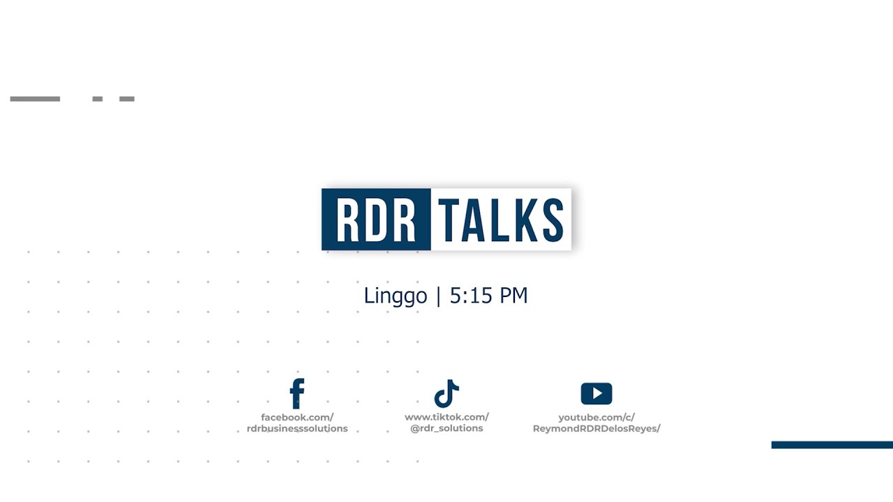 RDR Talks, Nasa Telebisyon na rin! - YouTube
