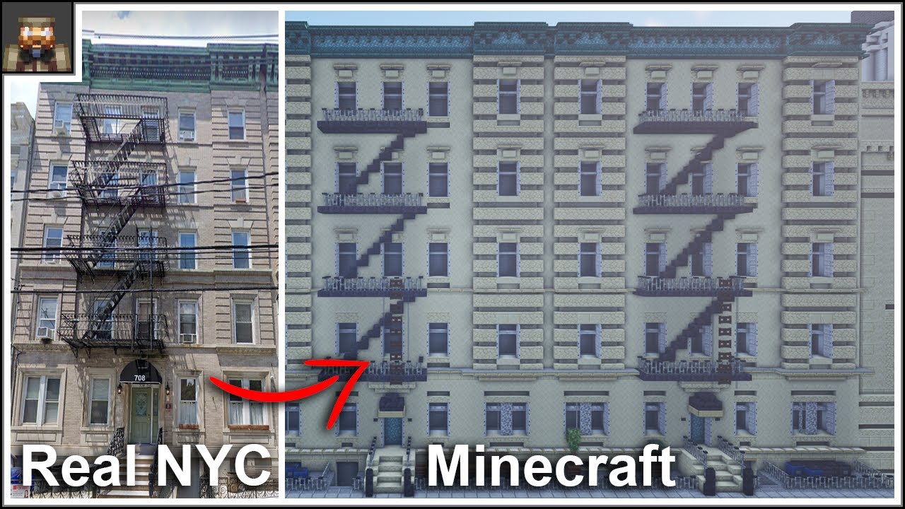 I recreated this Beautiful New York Appartment 1:1 in Minecraft - YouTube