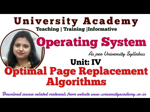 OS8: Optimal Page Replacement Algorithms in Operating Systems - YouTube
