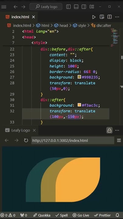 Leafy Logo Using CSS - YouTube