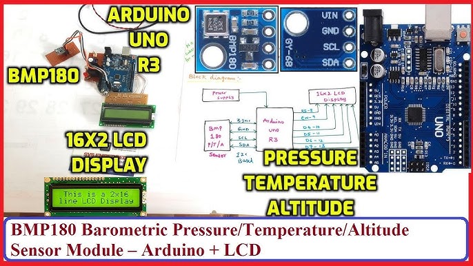 Interface Bmp180 Barometric Pressure Temperature Sensor With Arduino