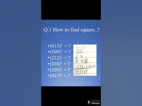 Day-2 How to find square of a number - YouTube