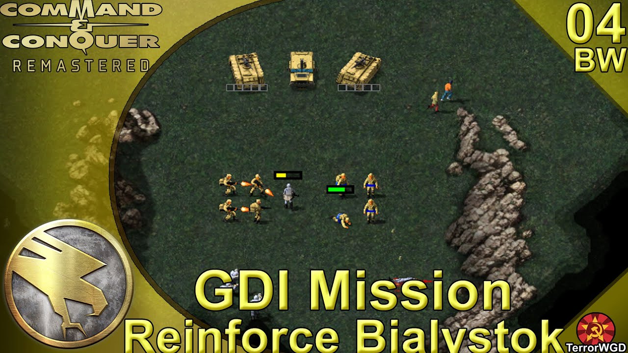 Command & Conquer│Remastered│GDI Mission 4BW│Reinforce Bialystok - YouTube