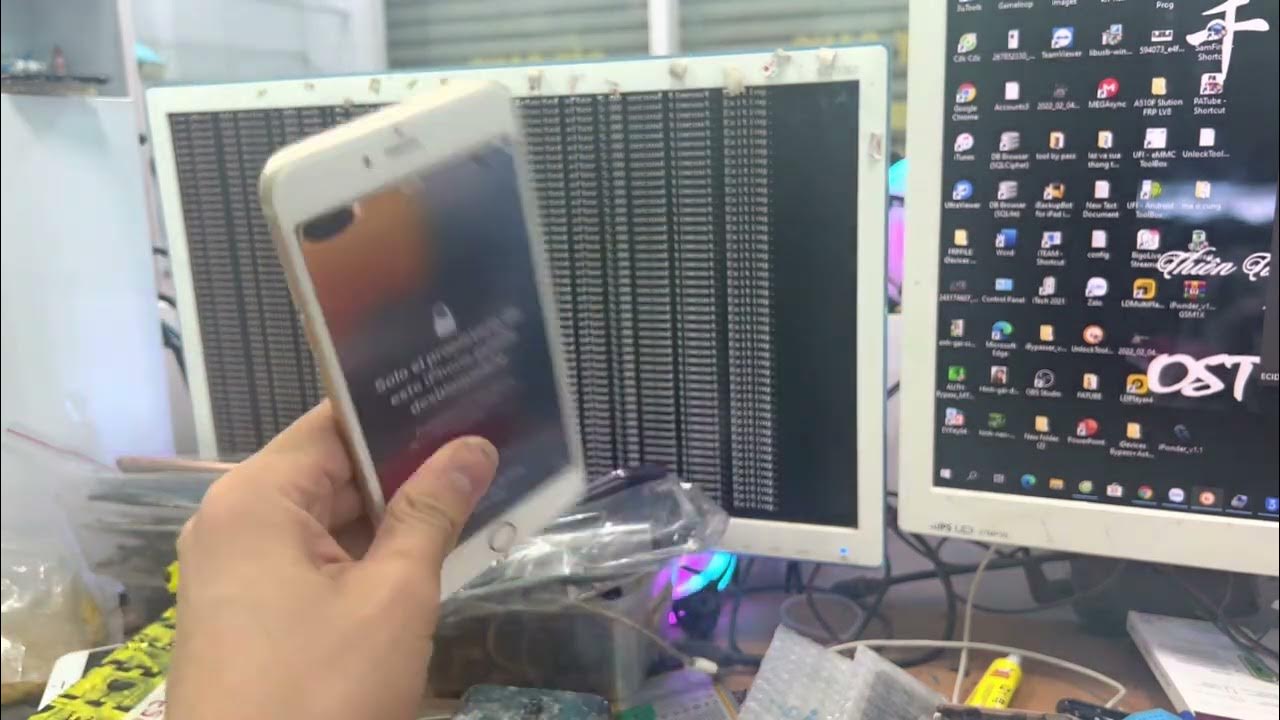 [Boot windows run Ipwnder Ramdisk IOS15 BackupPasscode, Restore Backup Device By UnlockTool 6s ...