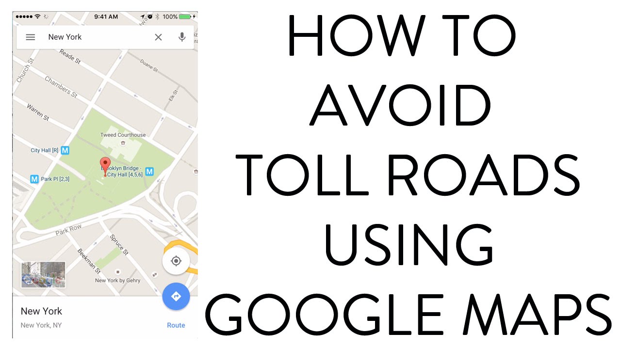 HOW TO AVOID TOLL ROADS USING GOOGLE MAPS YouTube how-to-avoid-toll-roads-using-google-maps-youtube