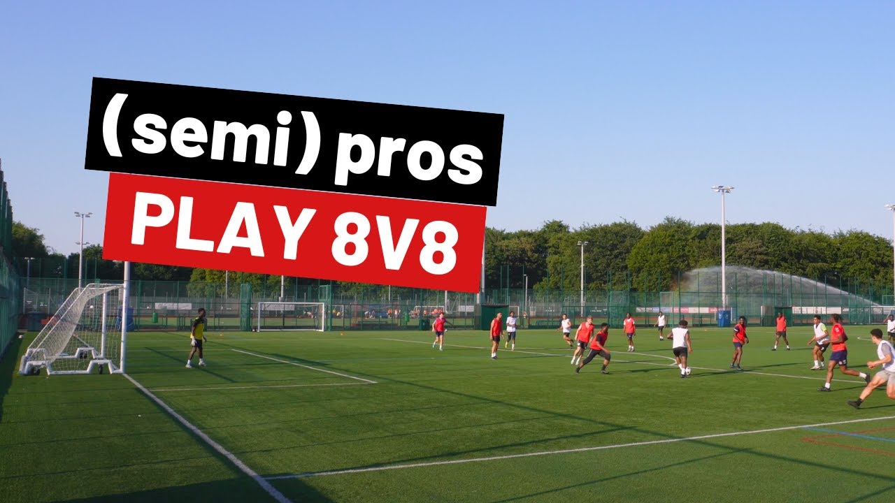 (Semi) Pro Footballers Play 8v8 Game | Off Season Training - YouTube