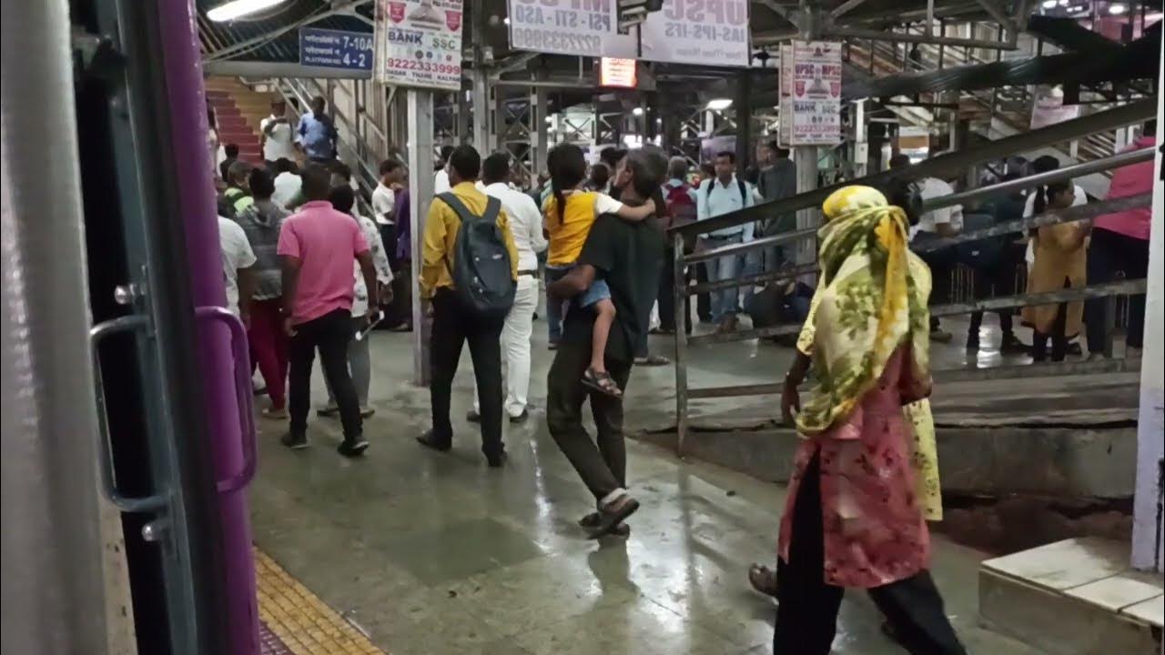 Mumbai local / Dombivali to Thane fast lical - YouTube