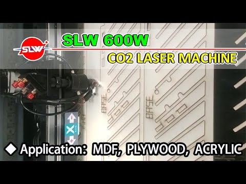 SLW 600W Co2 Laser Cutter | MDF Plywood Laser Cutting Machine - YouTube