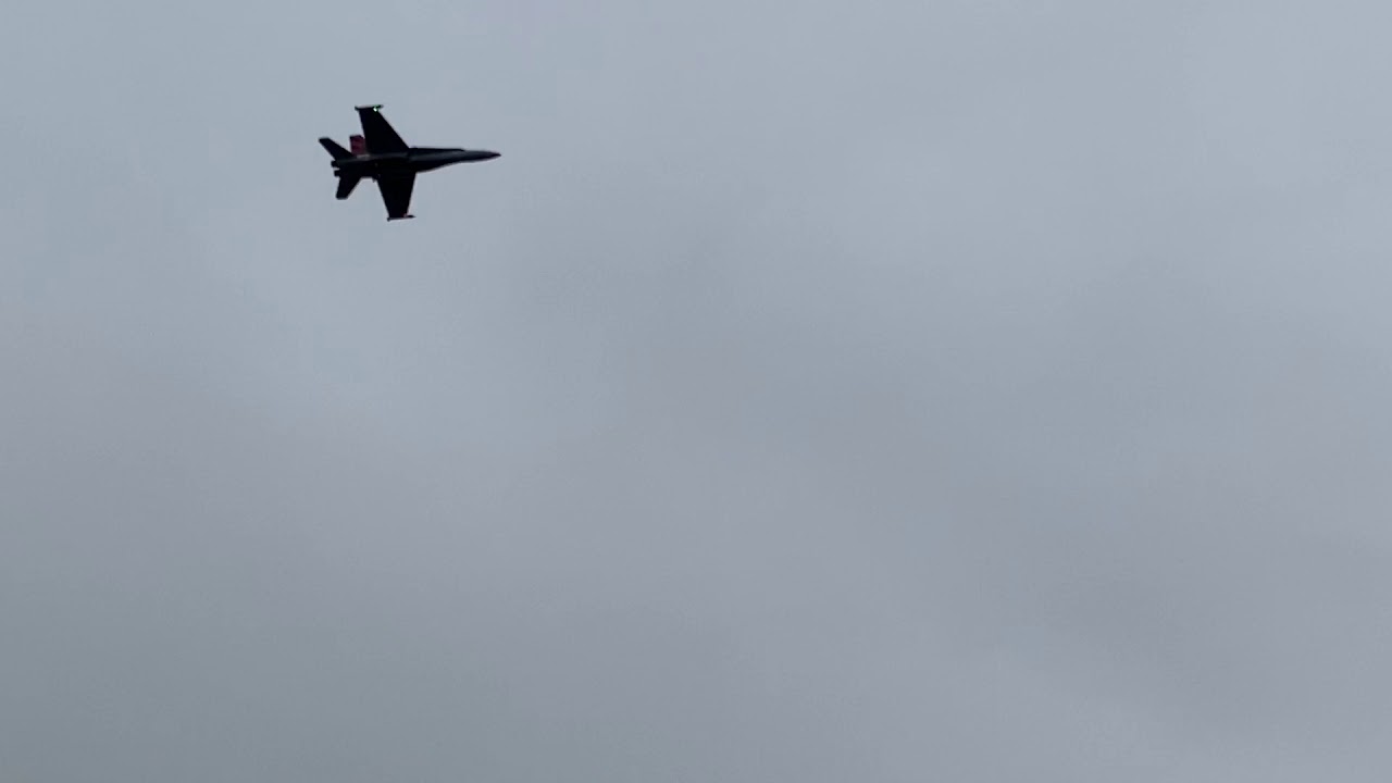 First flight Fms F-18 80mm - YouTube