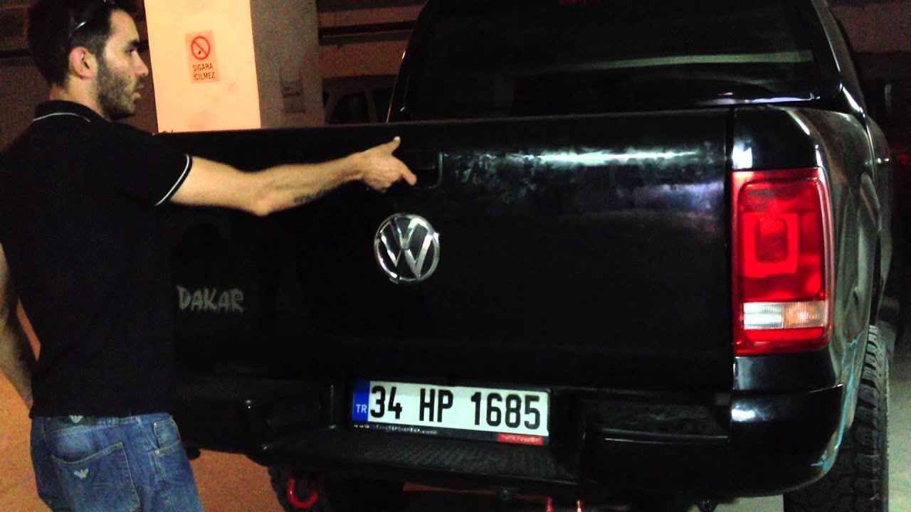 vw amarok tailgate assist by www.4x4truckshop.com - YouTube