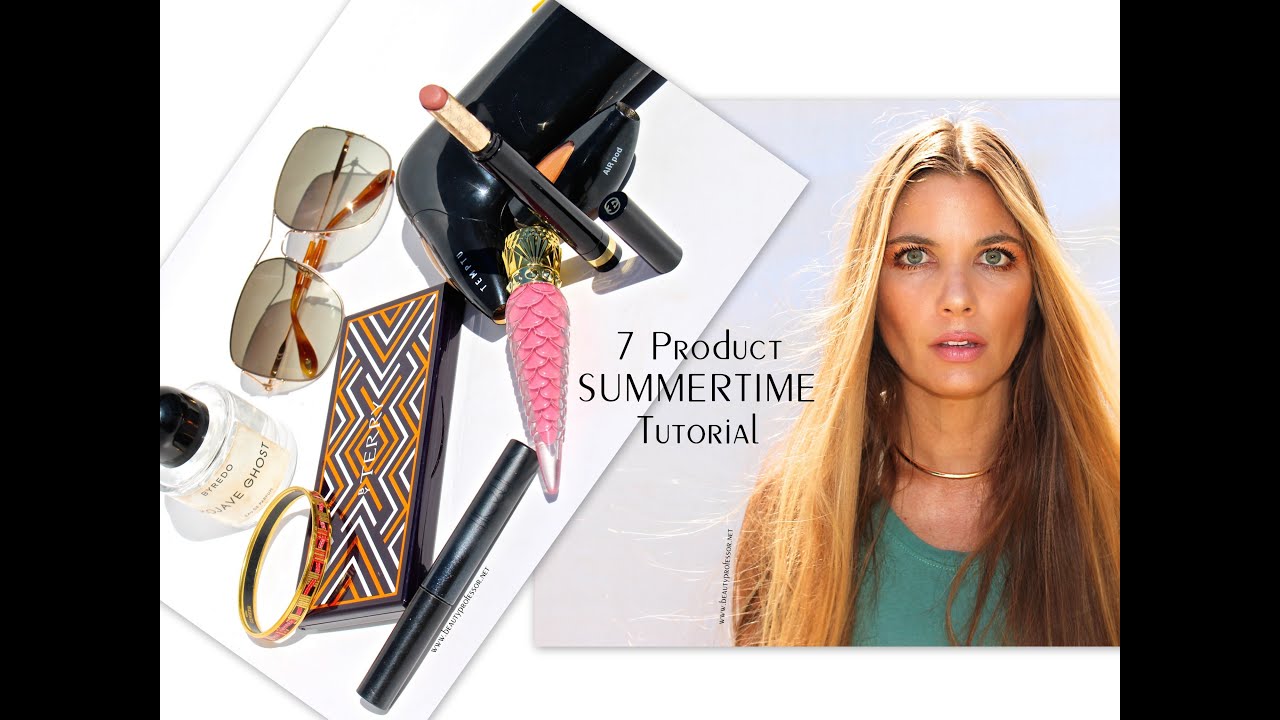Quick Summer Face Tutorial with Only 7 Products - YouTube