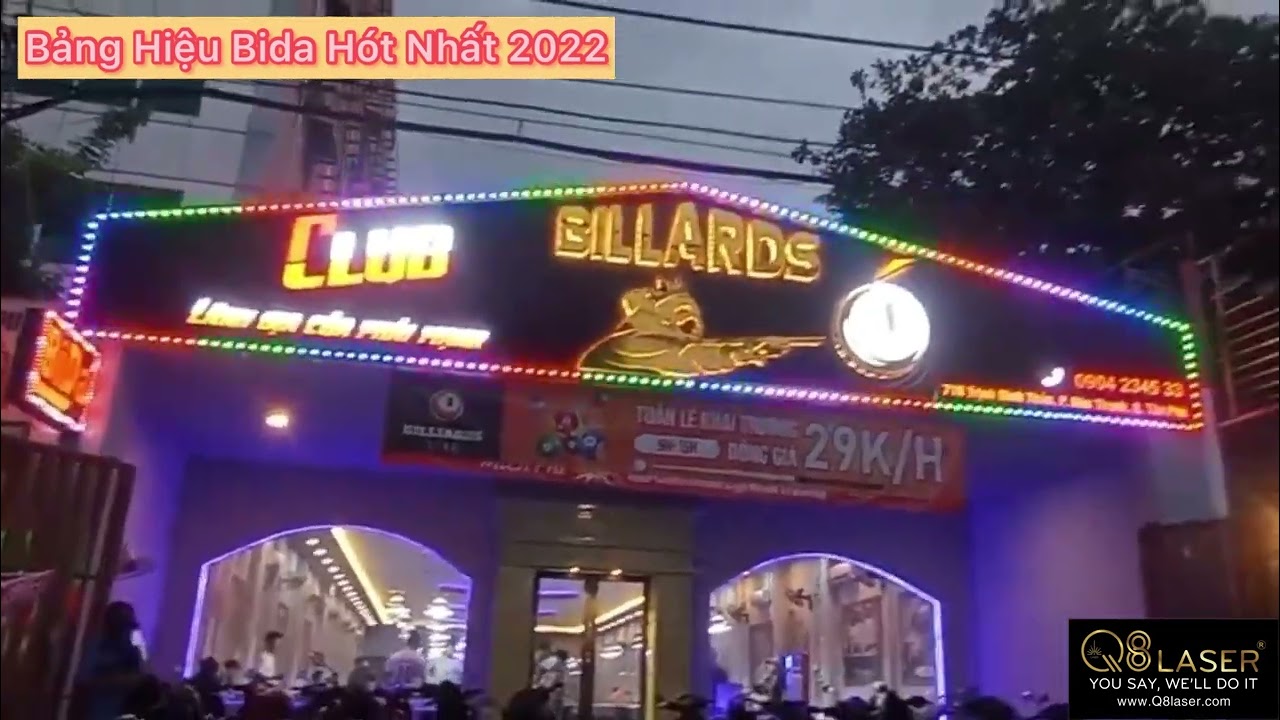 Top 50 mẫu bảng hiệu bida đẹp đẹp và ấn tượng nhất