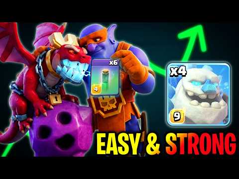EASILY 3 STARS EVERY TIME! TH18 Dragon Duke Charge With Super Bowler Smash Without MONOLITH ARROW QC