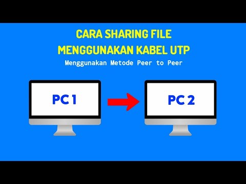 Cara Sharing File Menggunakan Kabel UTP Dengan Metode Peer to Peer - YouTube