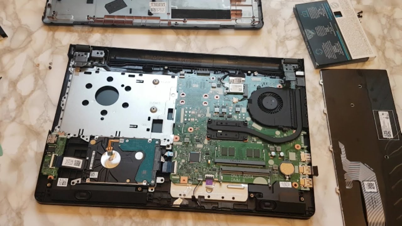 Remplacer disque dur / SSD Ordinateur portable DELL | Replace SSD Fan ...