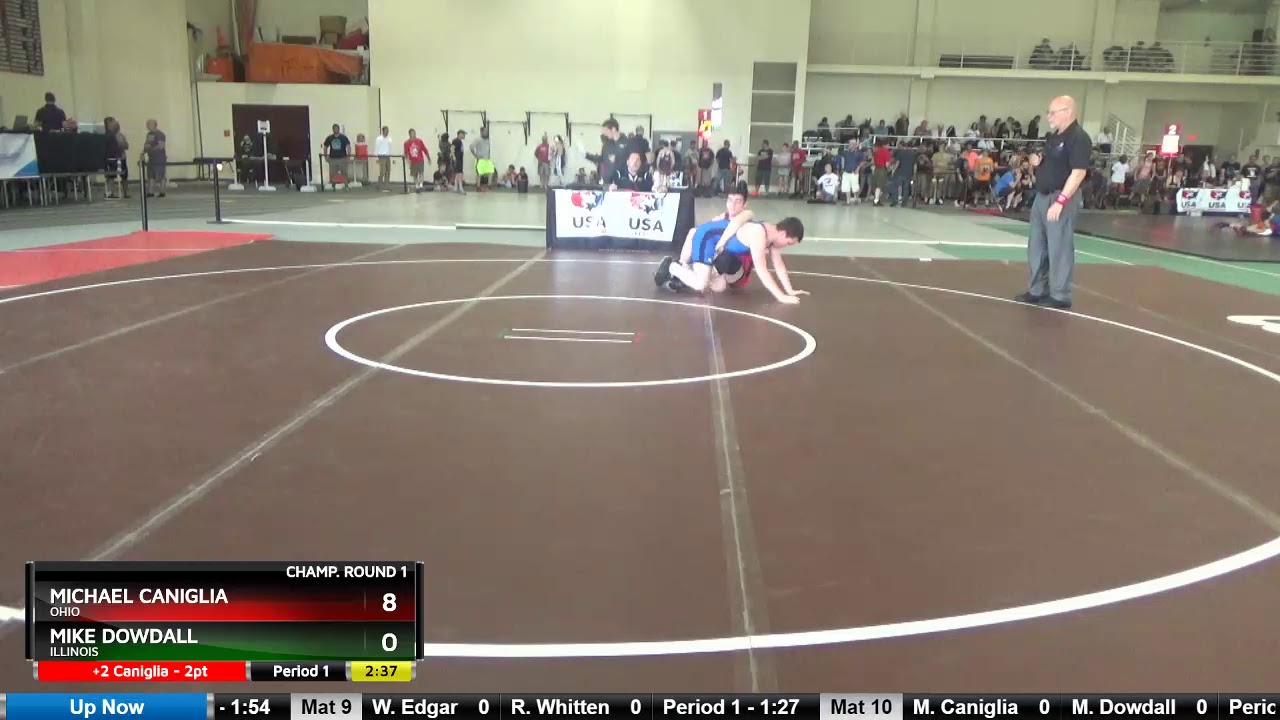Junior 182 Michael Caniglia Ohio Vs Mike Dowdall Illinois - YouTube