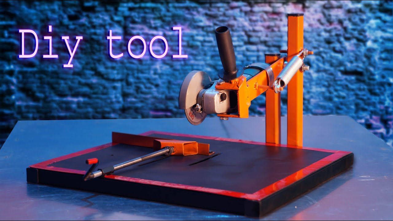 DIY tool ! Making Angle stand For Grinder - YouTube