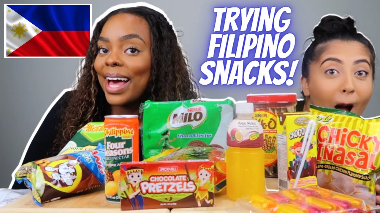 TRYING FILIPINO SNACKS FOR THE FIRST TIME!! | Filipino Snacks Mukbang ...